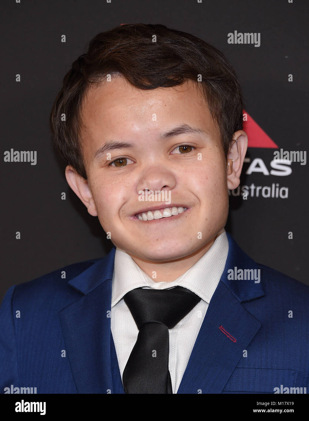Los Angeles, California, USA. 27th Jan, 2018. Sam Humphrey arrives for ...