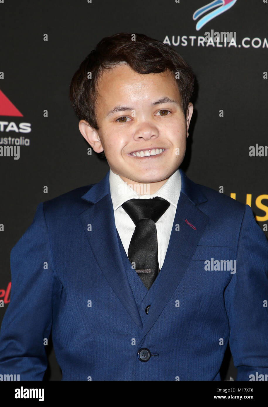 LOS ANGELES, CA - JANUARY 27: Sam Humphrey, at the 2018 G'Day USA Black ...