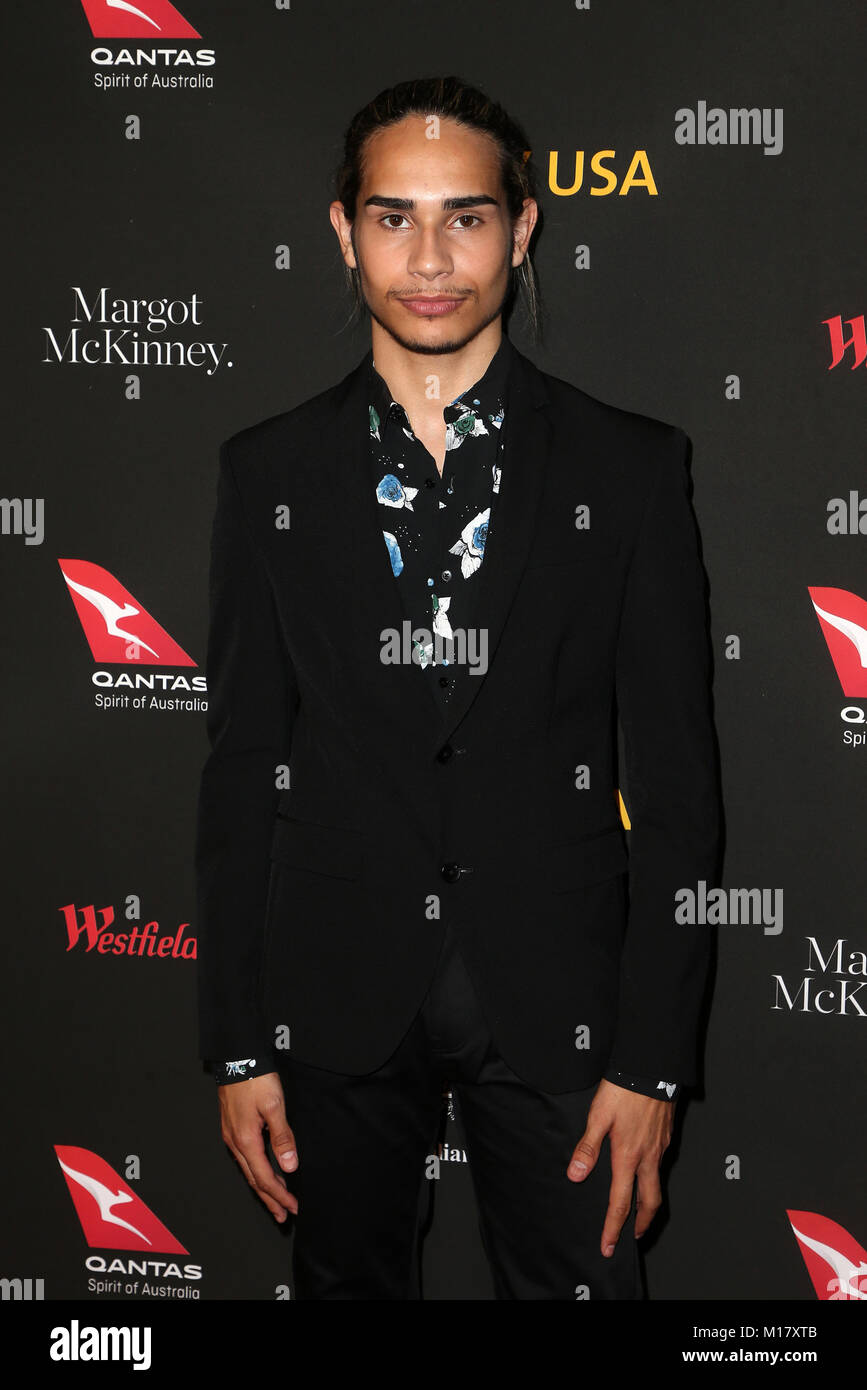 LOS ANGELES, CA - JANUARY 27: Isaiah Firebrace, at the 2018 G'Day USA ...