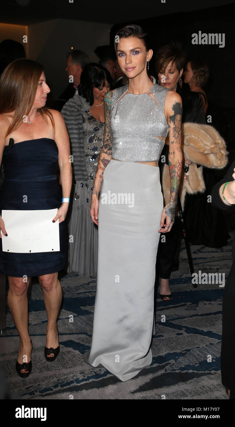 LOS ANGELES, CA - JANUARY 27: Ruby Rose, at the 2018 G'Day USA Black ...