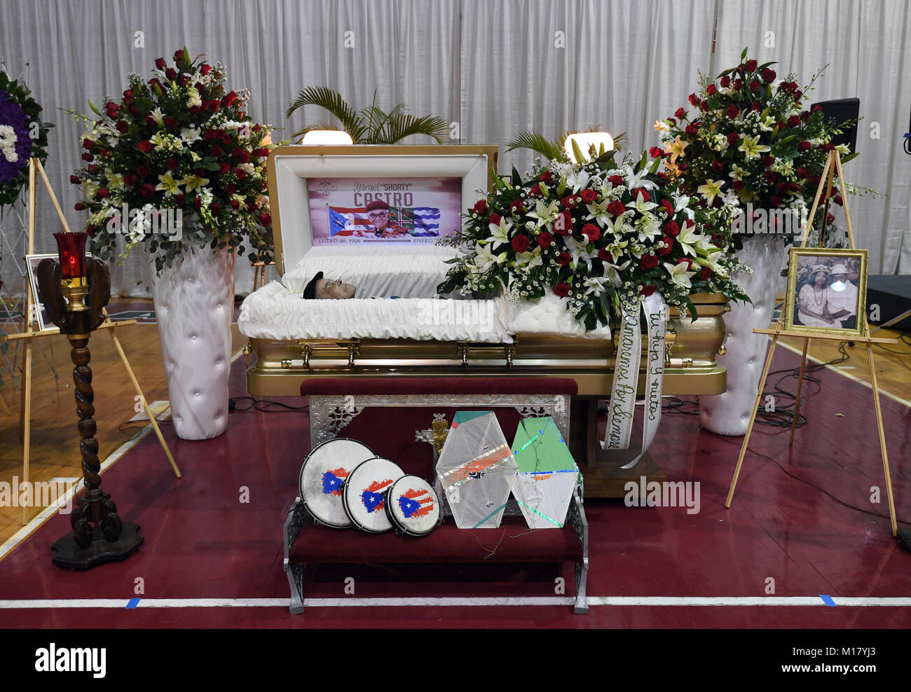 SAN JUAN, Puerto Rico. 01st July, 2018. Los honores de Shorty Castro en ...