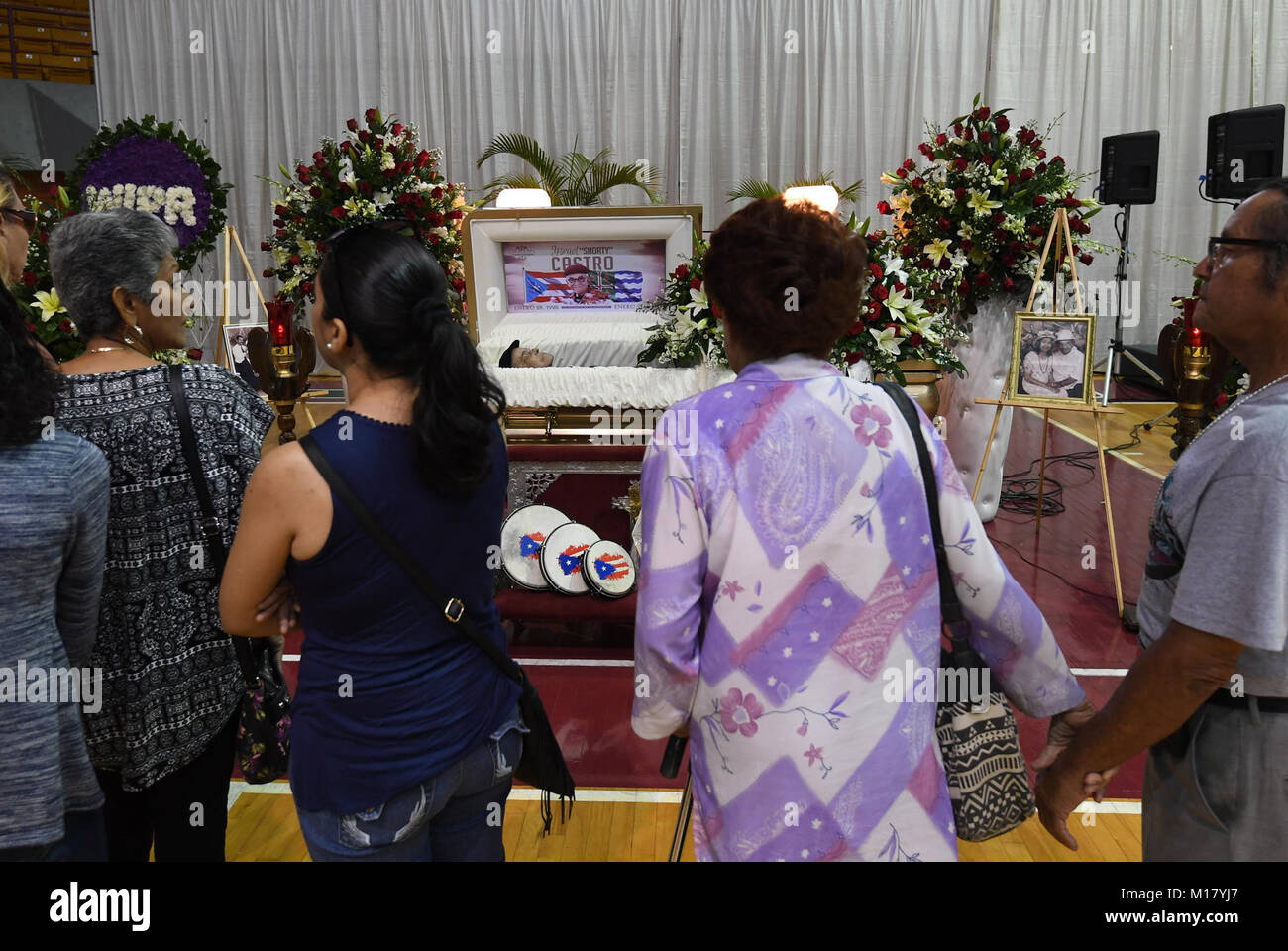 SAN JUAN, Puerto Rico. 01st July, 2018. Los honores de Shorty Castro en ...