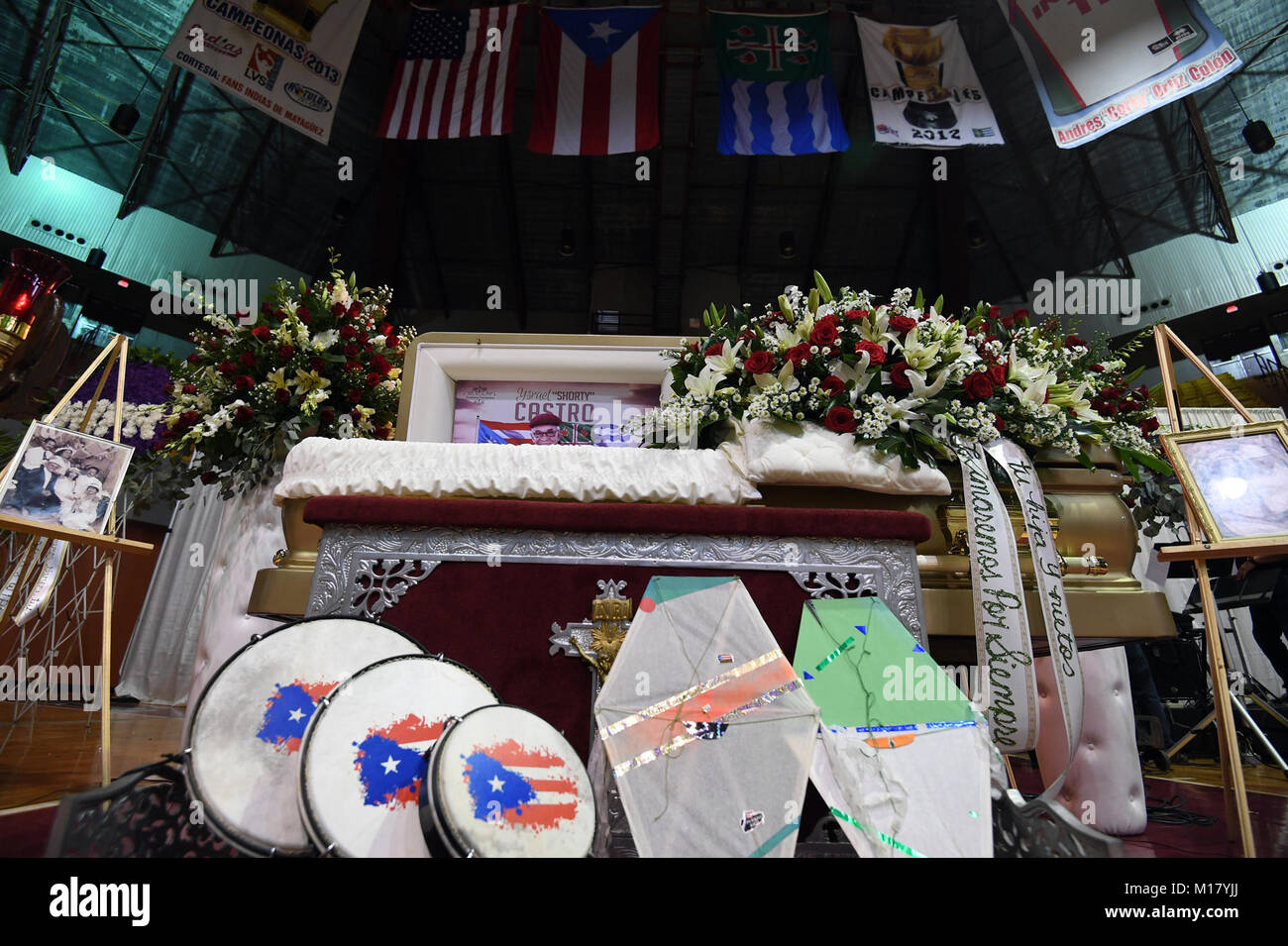 SAN JUAN, Puerto Rico. 01st July, 2018. Los honores de Shorty Castro en ...