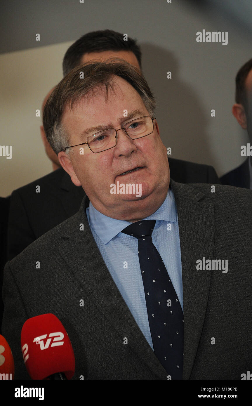 Copenhagen, Denmark. 28th January 2018.Denmark's minister for defence ...