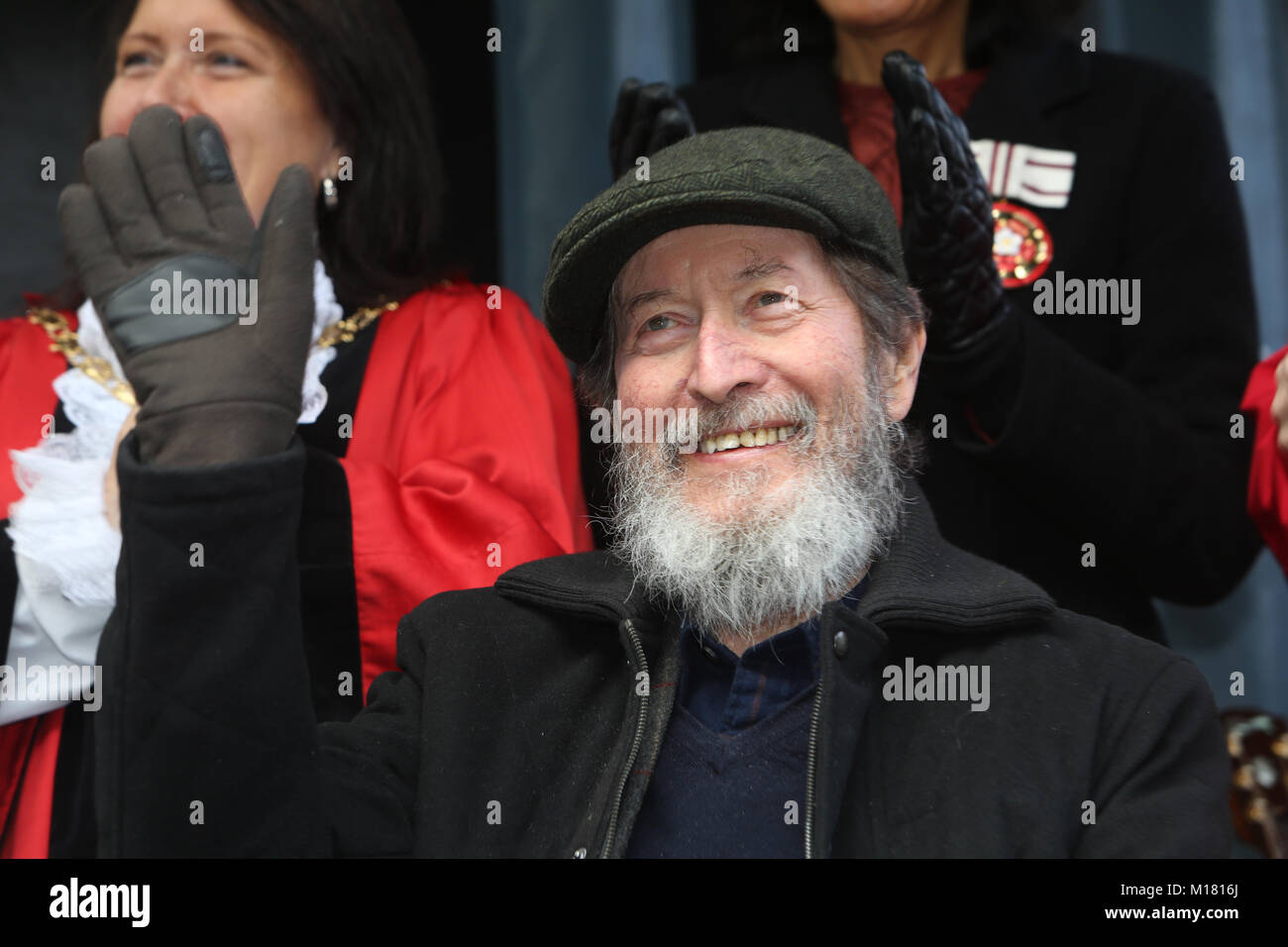 Sir peter blake mural unveiling hi-res stock photography and images - Alamy