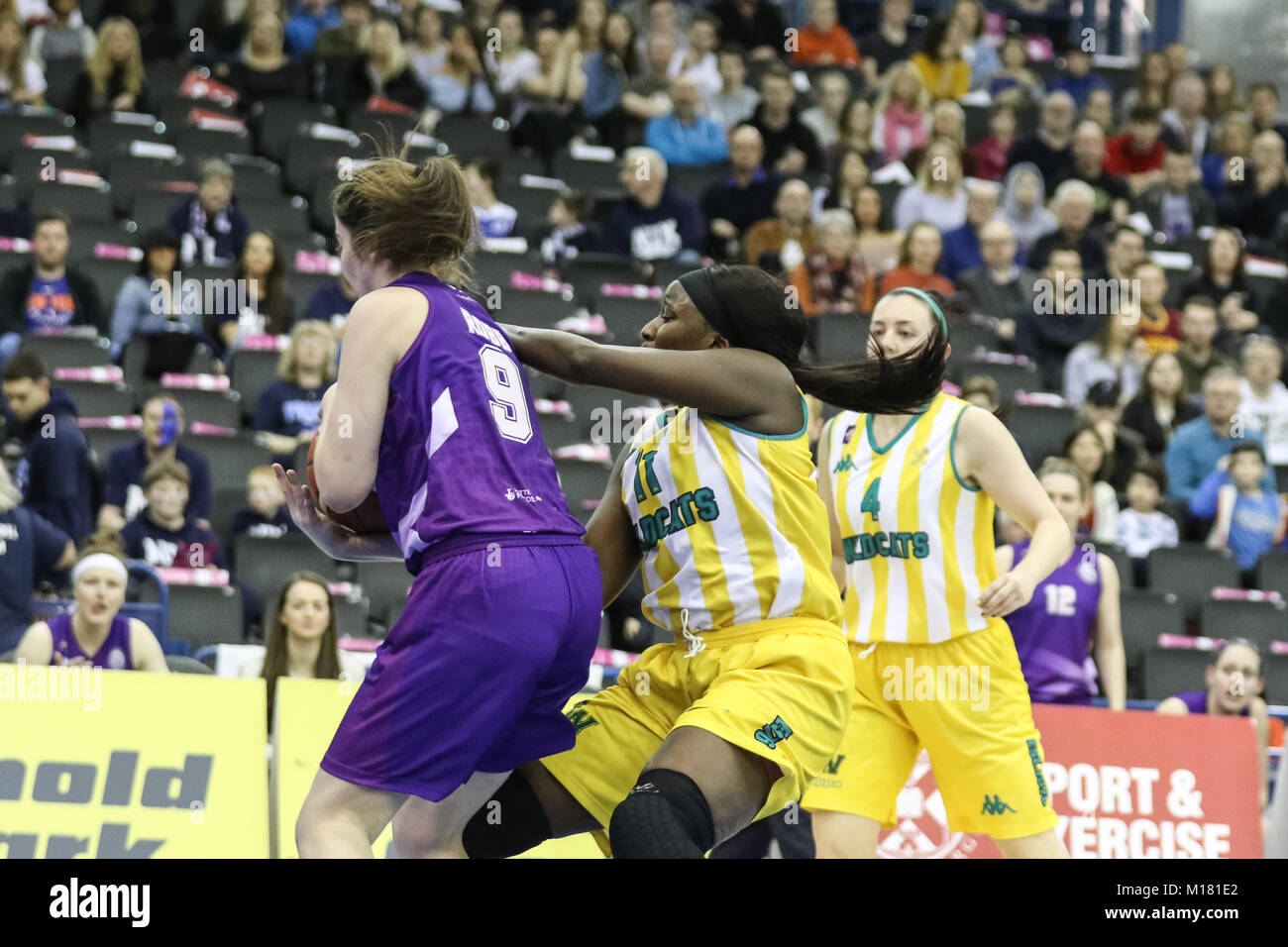 Birmingham, UK, 28th January, 2018. British Basketball, WBBL cup final ...