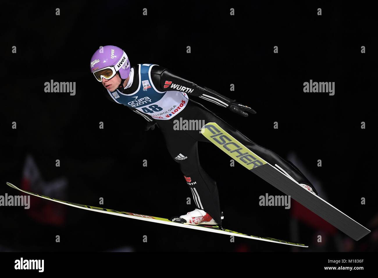 FIS Ski Jumping World Cup on January 26, 2018 in Zakopane, Poland. In ...
