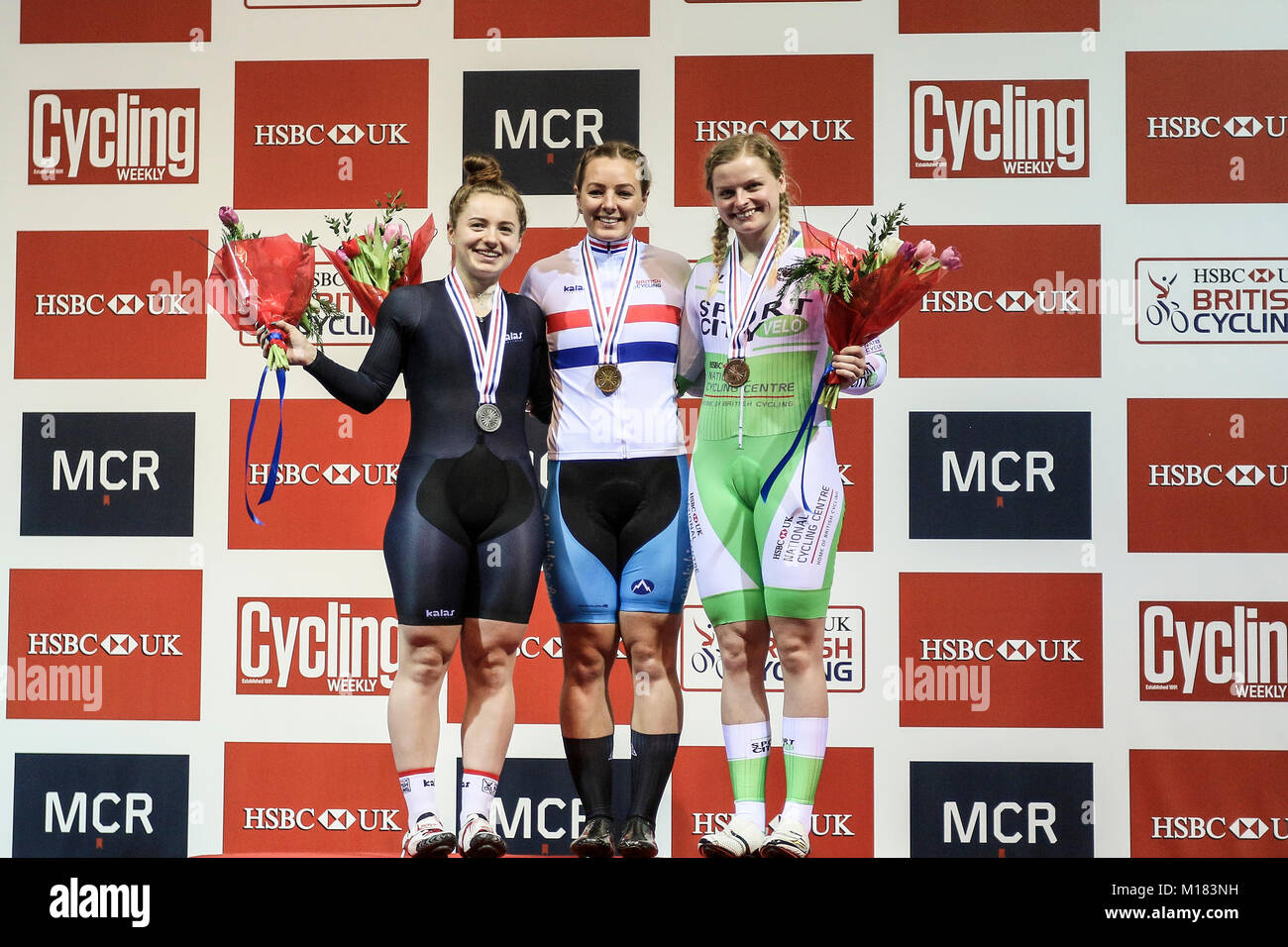 Manchester, UK. 28th January 2018. HSBC UK National Track Championships ...