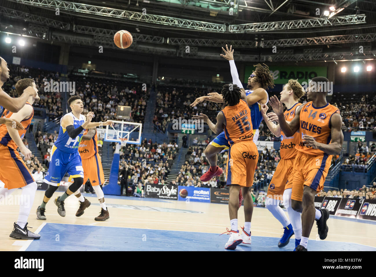 Birmingham, UK, 28th January, 2018. British Basketball, BBL cup final ...