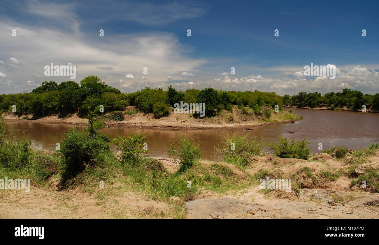 Mara River in the Masai Mara national park Stock Photo - Alamy