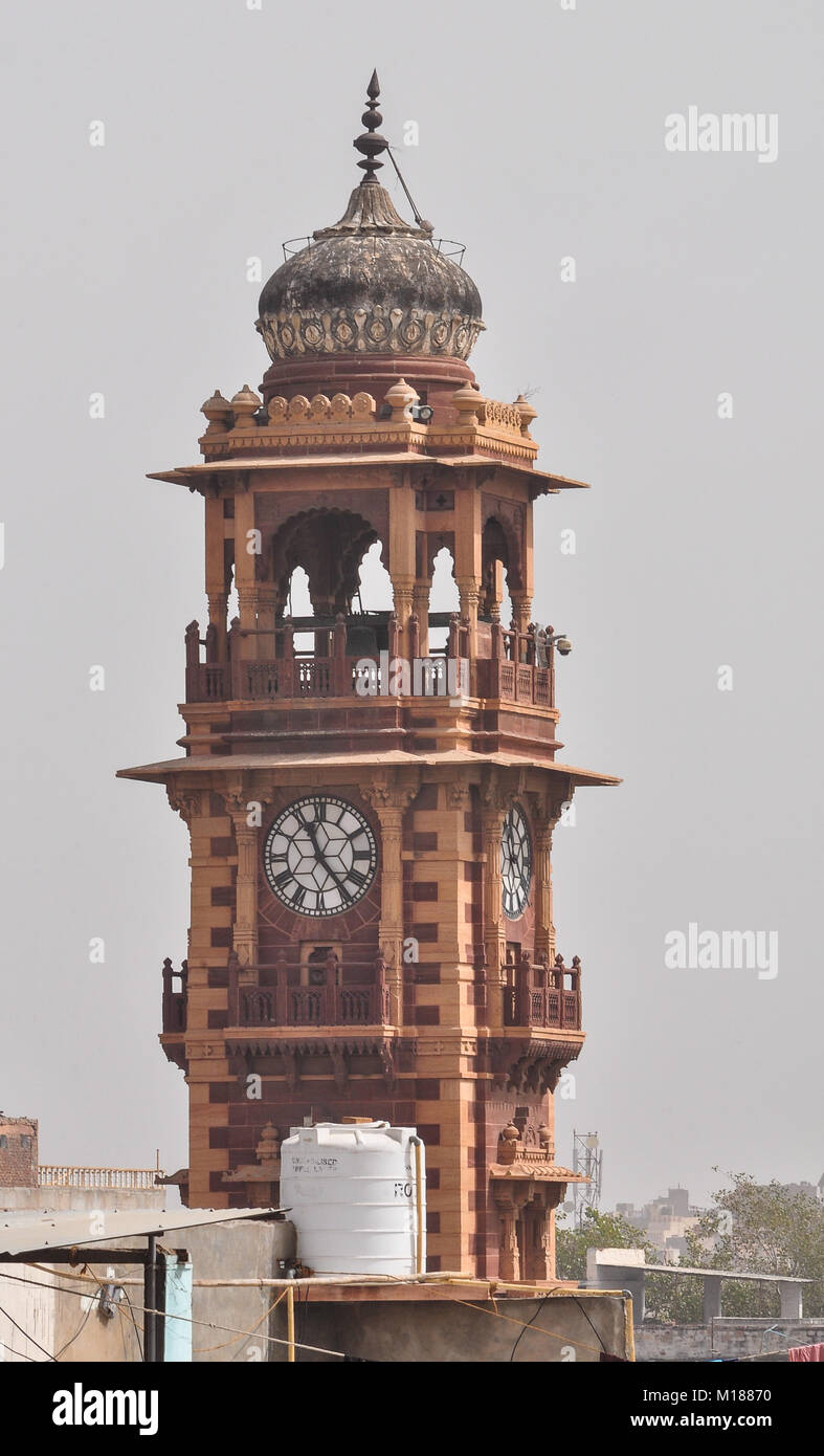Ghanta Ghar (Clock Tower) at downtown in Jodhpur, India Stock Photo - Alamy