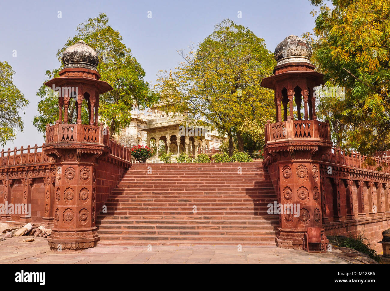 View of Jaswant Thada in Jodhpur, India. Jaswant Thada was built by ...