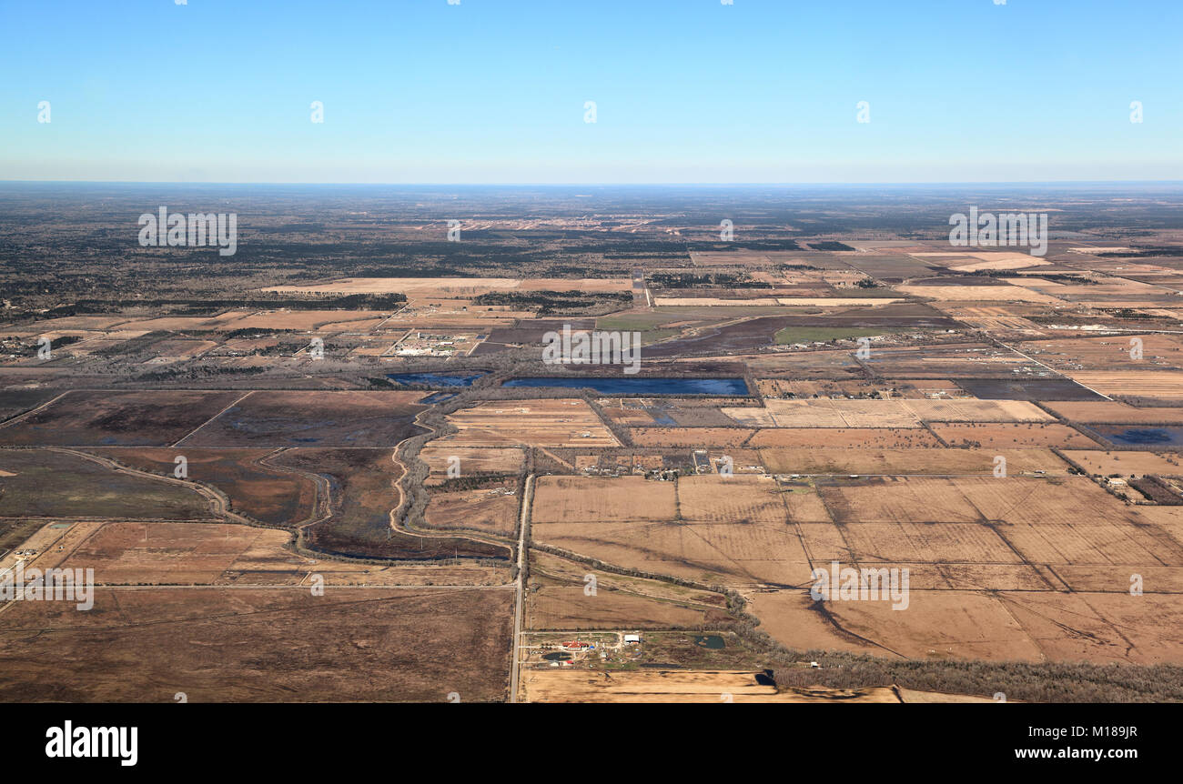 Texas Landscape Aerial View Stock Photo - Alamy