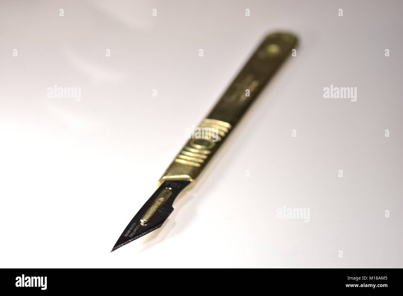 Scalpel and blade Stock Photo - Alamy