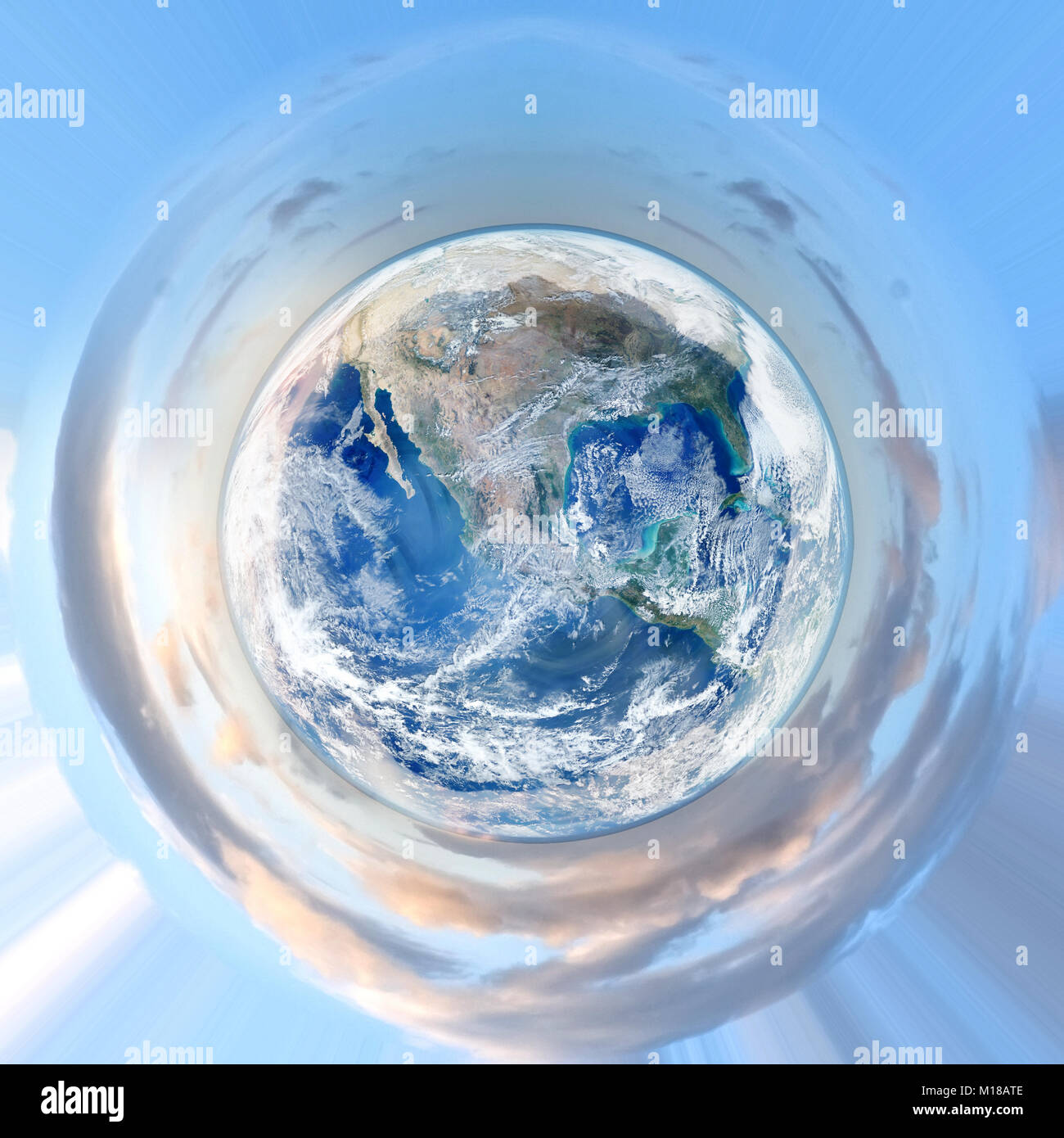 small planet earth- little stereographic globe- elements of this image ...