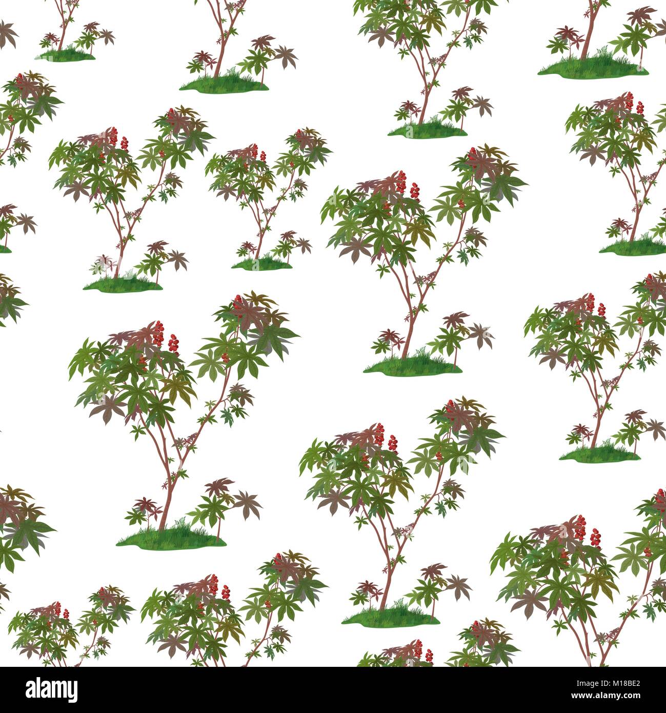 Castor seeds Stock Vector Images - Alamy