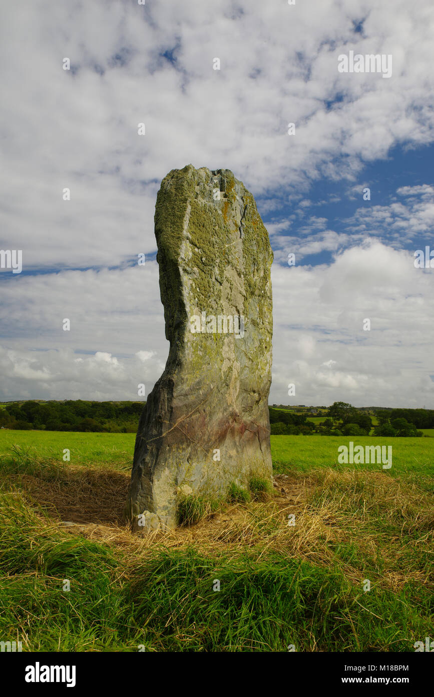 Neolithic, Standing Stone, Llanfechell, Anglesey, North Wales, United ...