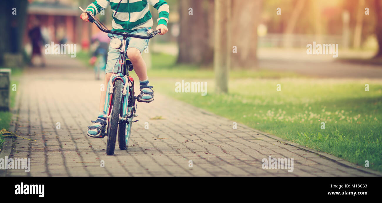 child on a bicycle Stock Photo - Alamy
