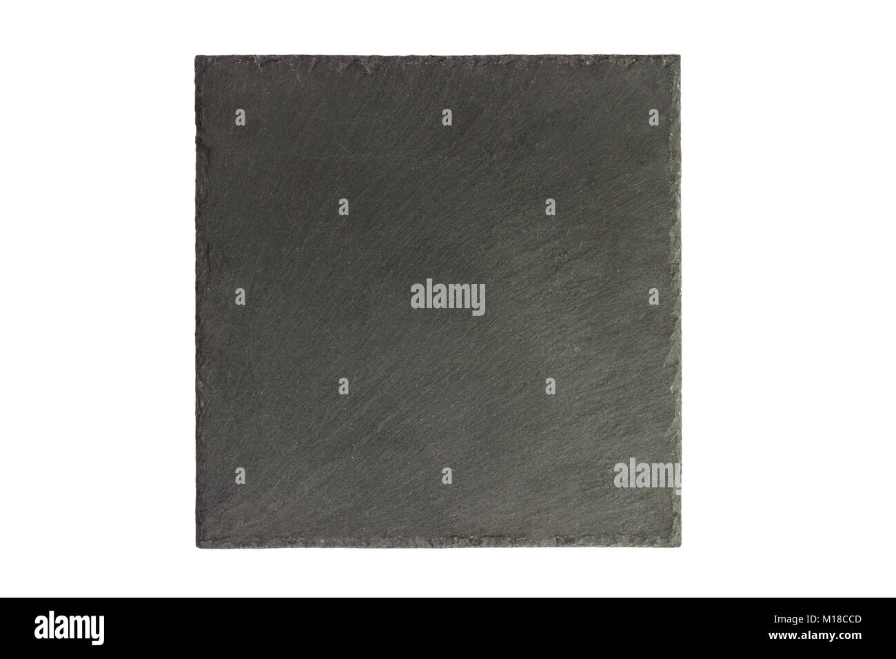 Square slate board. Black slay tray for food isolated on white ...
