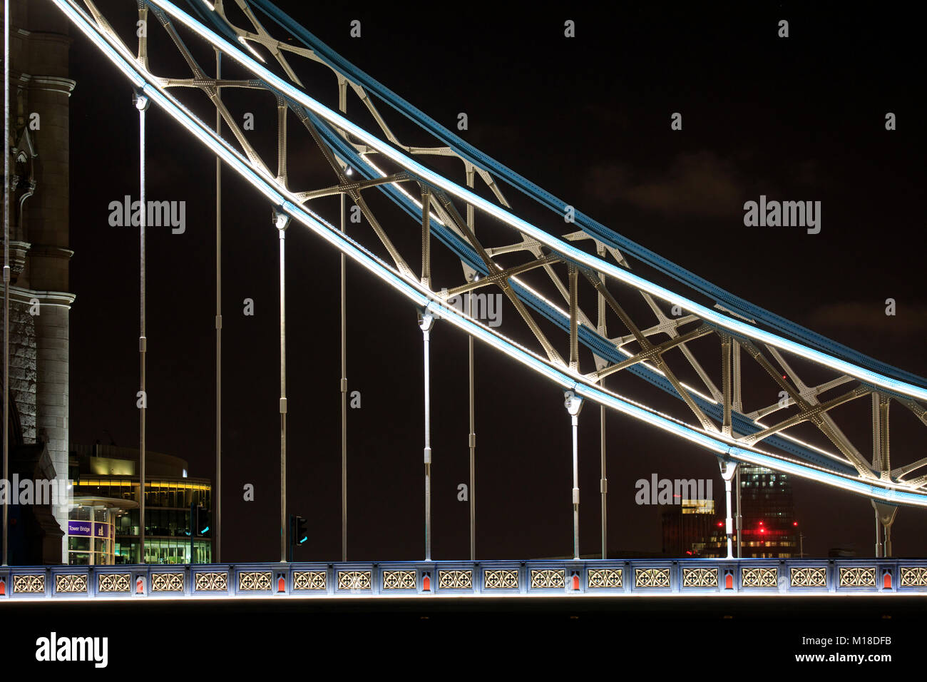 Tower Bridge (detail) - frame bearing or railing Stock Photo - Alamy