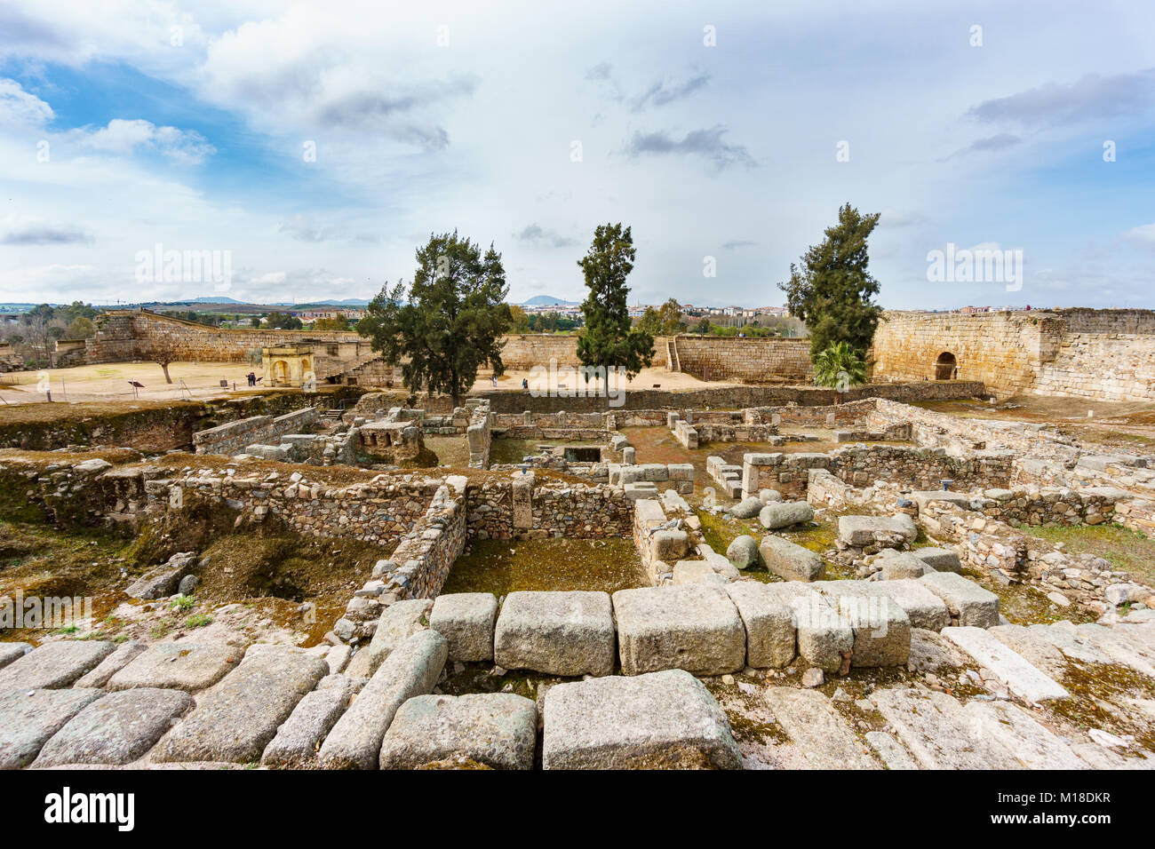 Merida old vintage citadel Stock Photo - Alamy