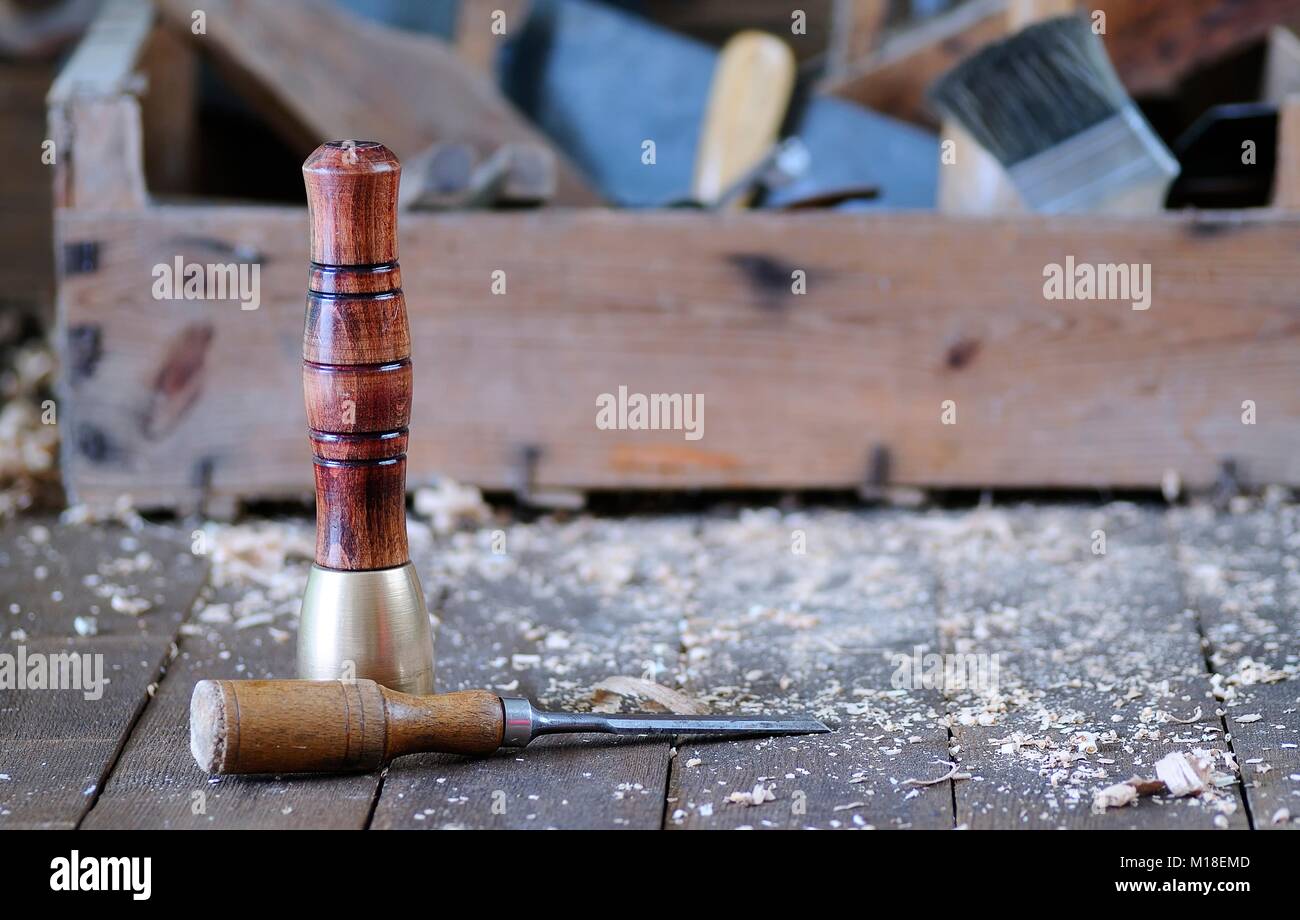 Carpentry tools bench hi-res stock photography and images - Alamy