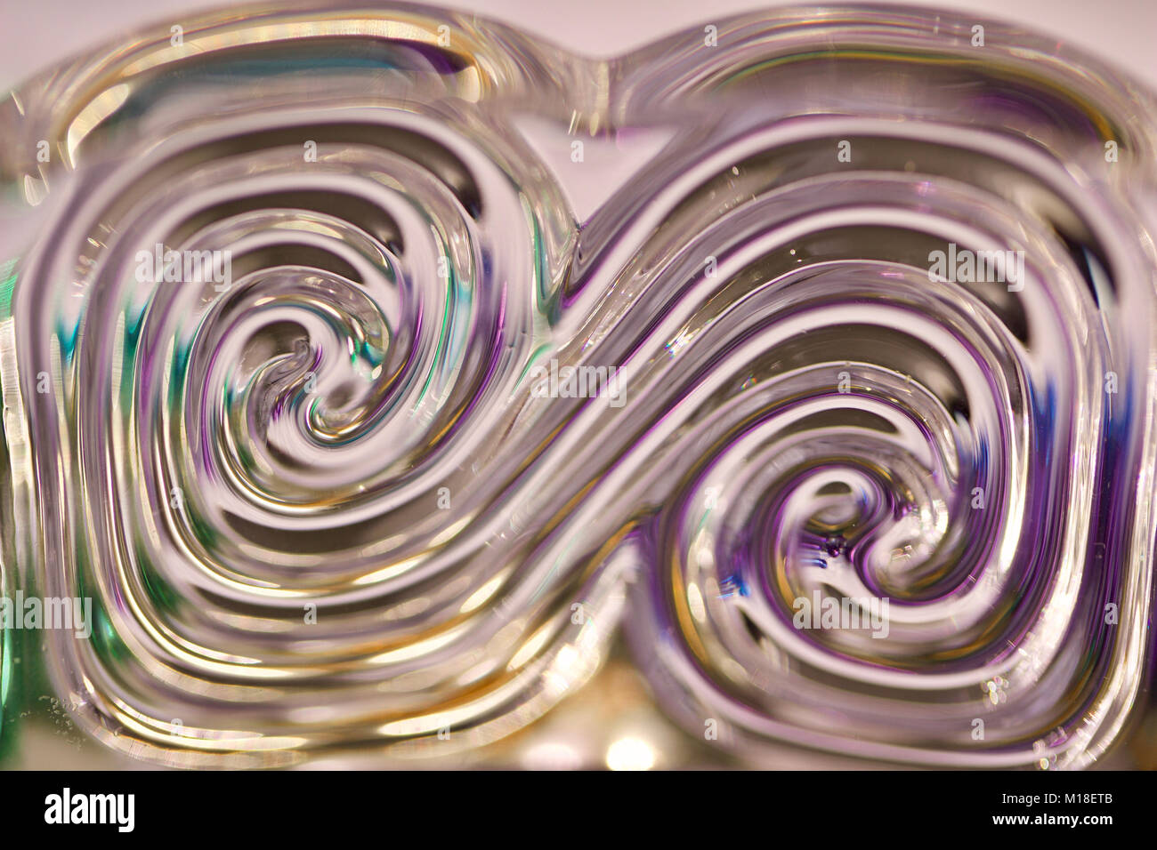 Macro art abstract of beautiful lead crystal glass designs reflecting ...