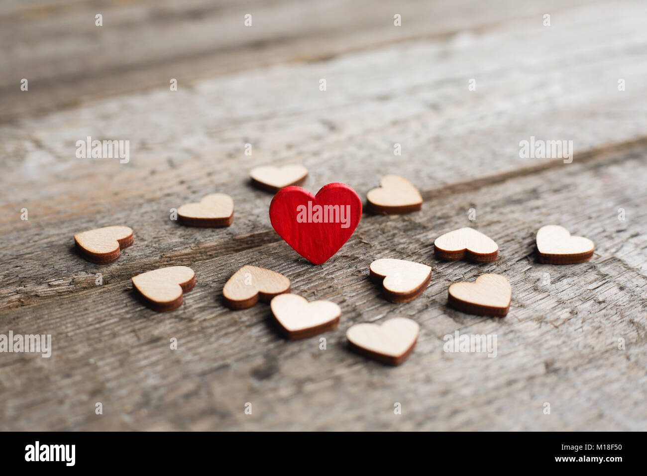 Red heart surrounded vintage hi-res stock photography and images - Alamy