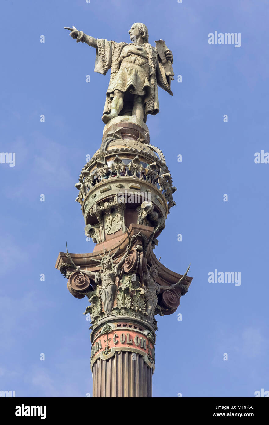 Christopher columbus statue barcelona hi-res stock photography and ...
