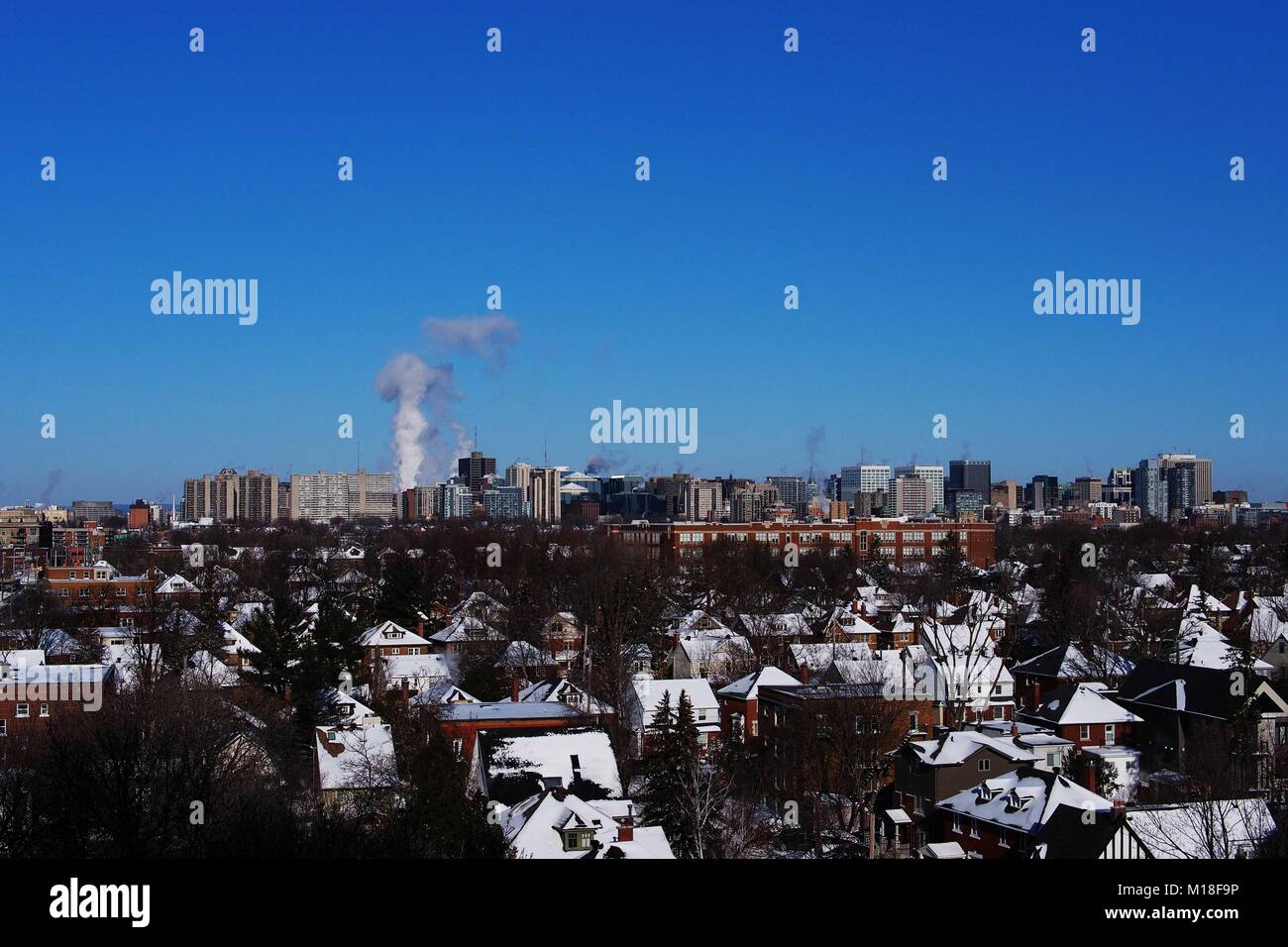 View of the Ottawa city skyline taken from Holmwood Ave, 8th floor ...