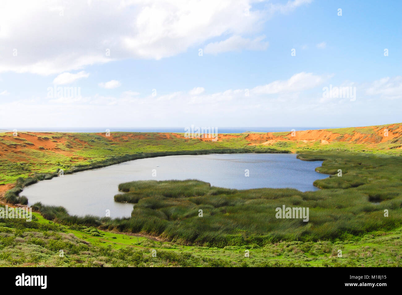 Crater volcano rano raraku island hi-res stock photography and images ...