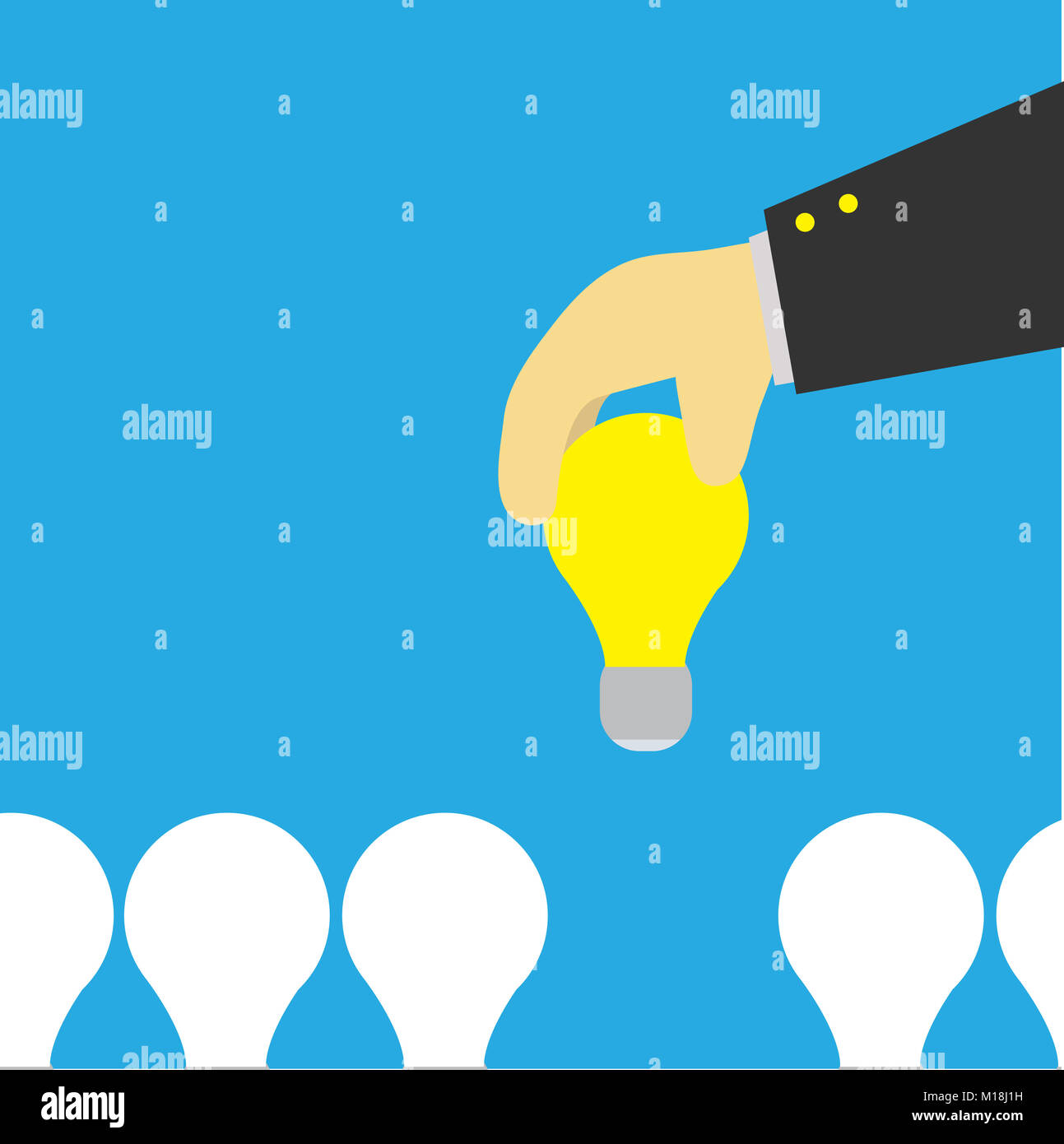 hand with lamp ,vector Stock Photo - Alamy