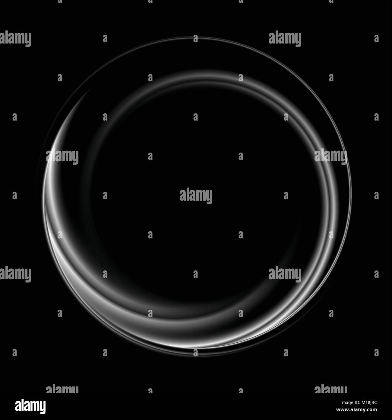 Abstract monochrome black white circle logo. Vector graphic background ...