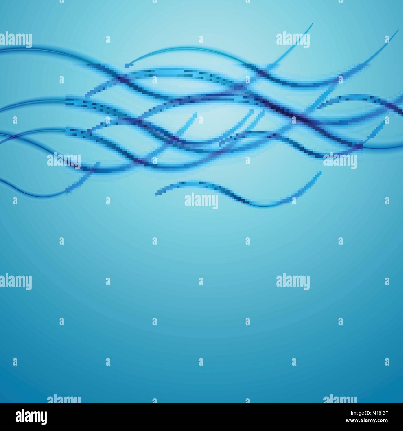 Abstract blue wavy pattern design. Vector background Stock Vector Image ...