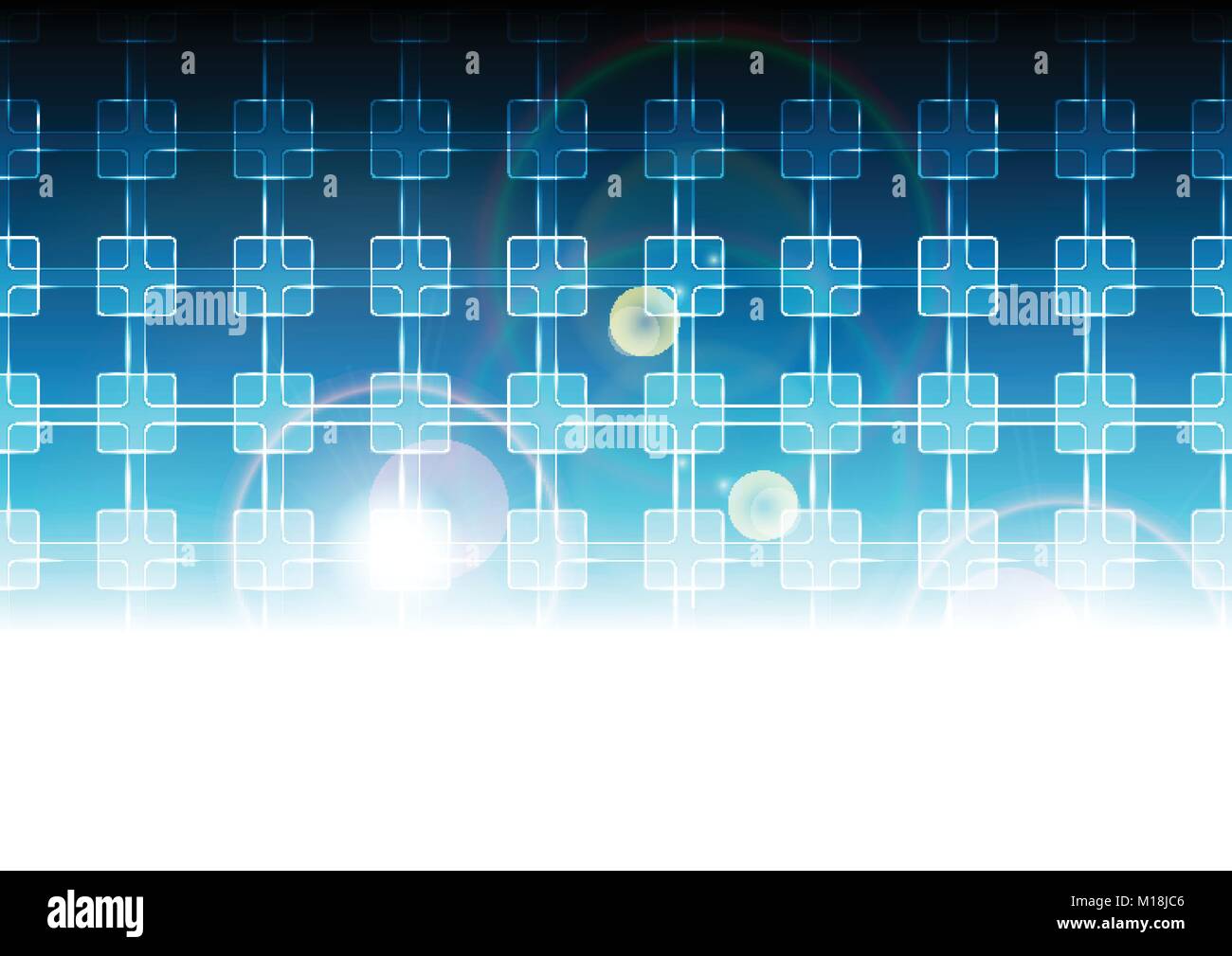 Blue vibrant tech background pattern. Vector sci-fi abstract design ...