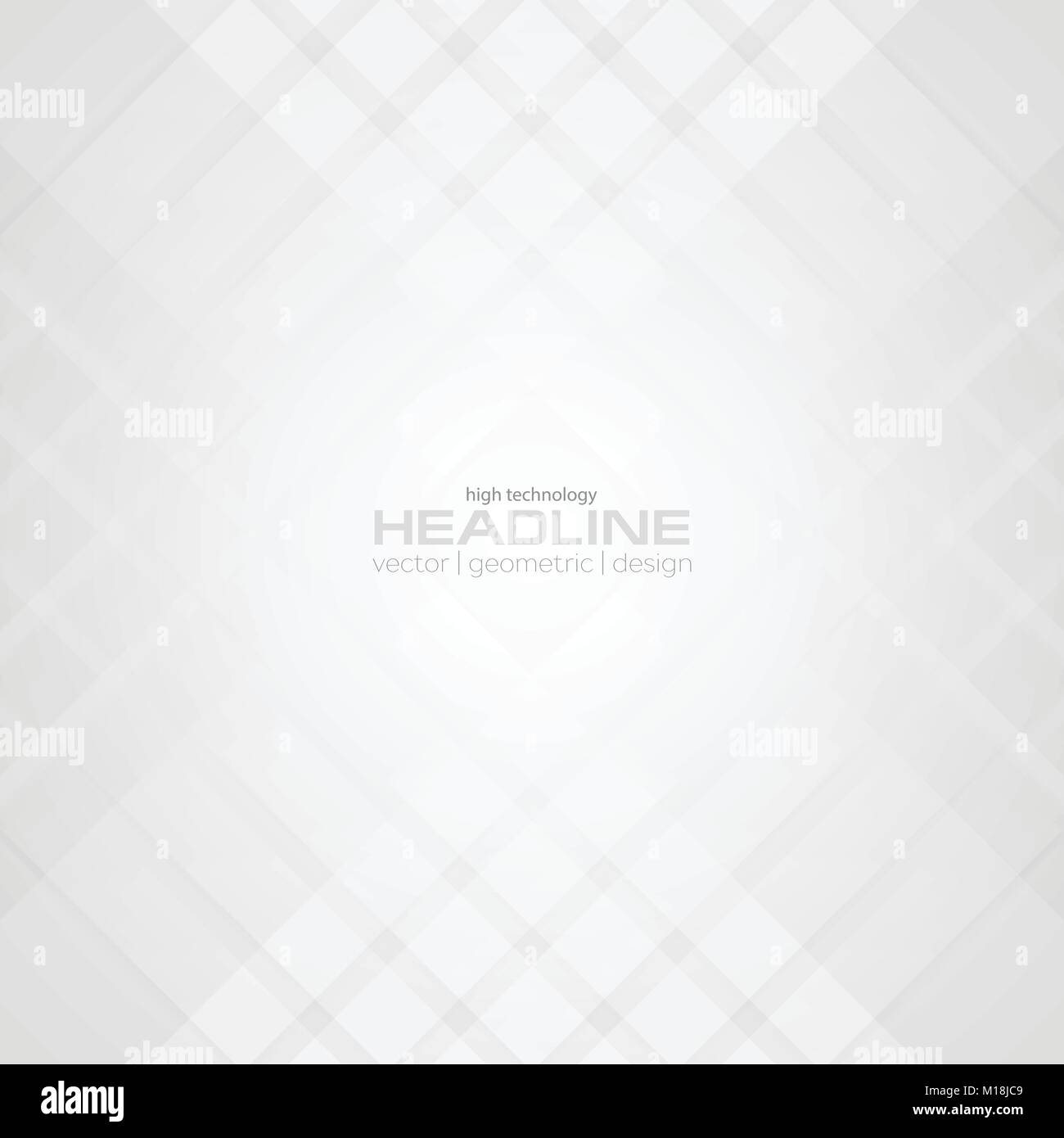 Abstract light grey tech pattern background. Vector geometric design ...