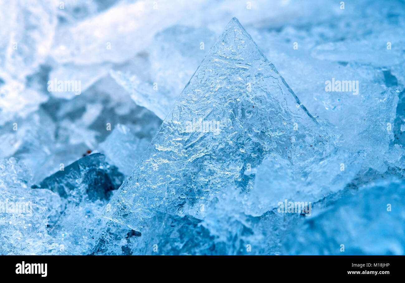 Texture of ice surface. A close up Stock Photo - Alamy