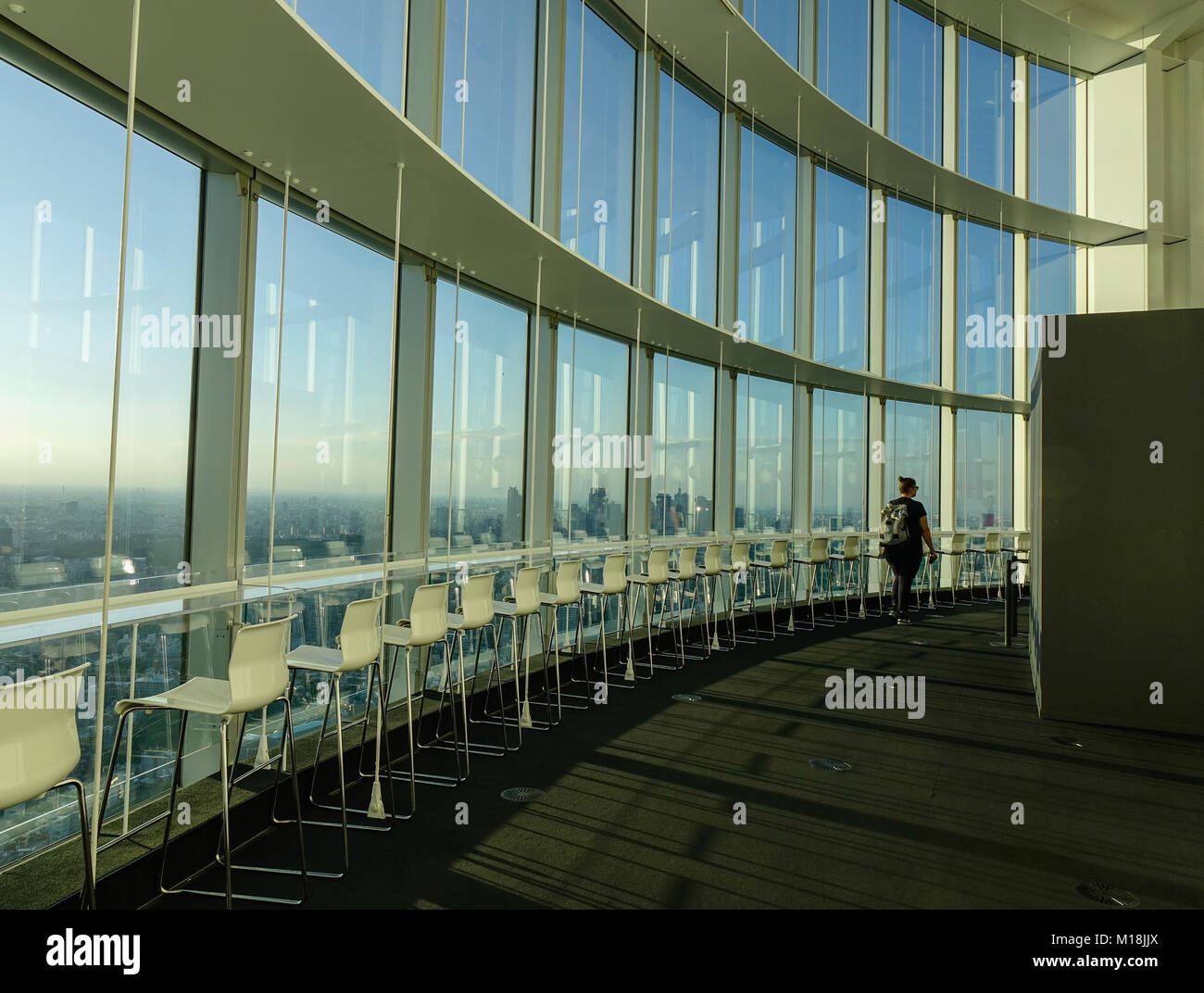 Tokyo, Japan - Sep 29, 2017. Interior of Mori Tower at Roppongi Hills ...
