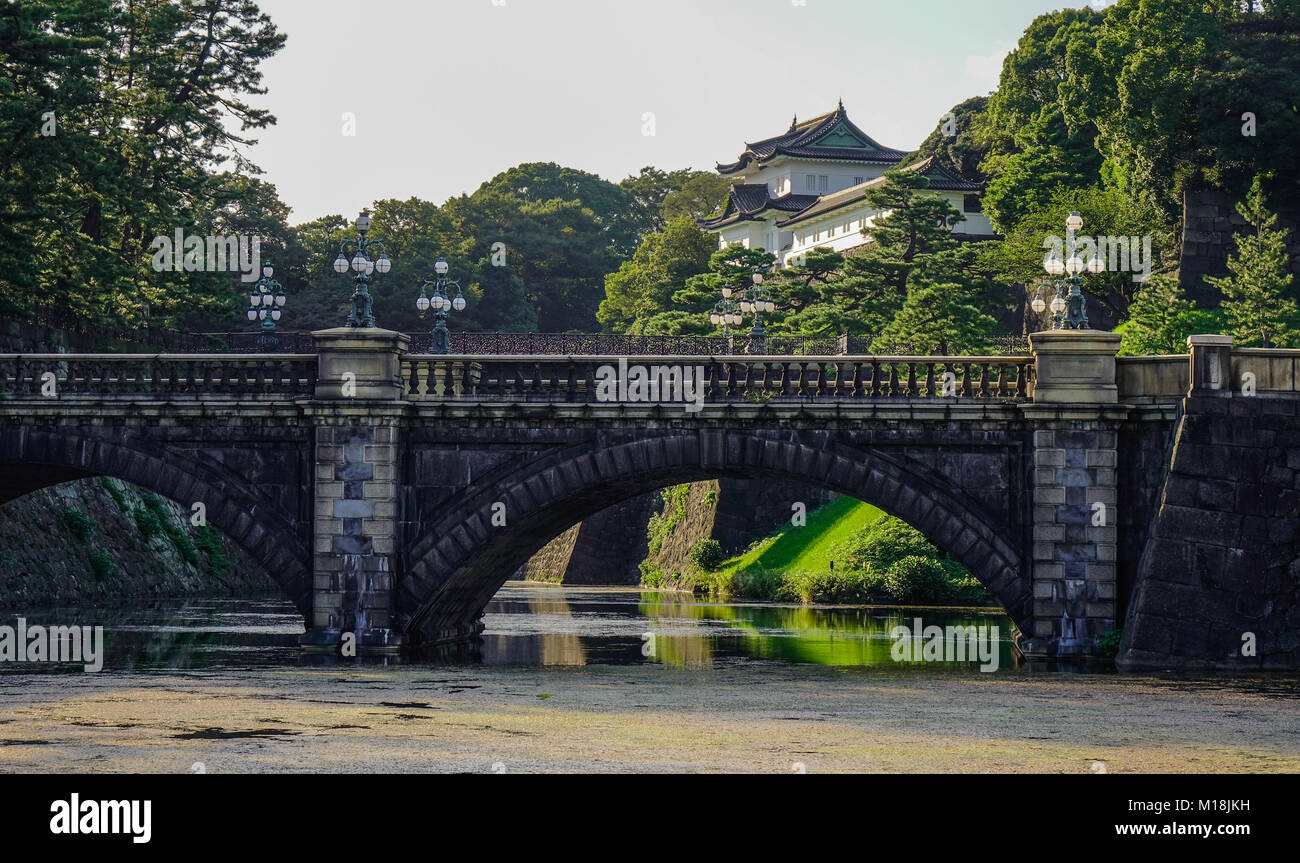 Ancient Imperial Palace in Tokyo, Japan. The main residence of the ...