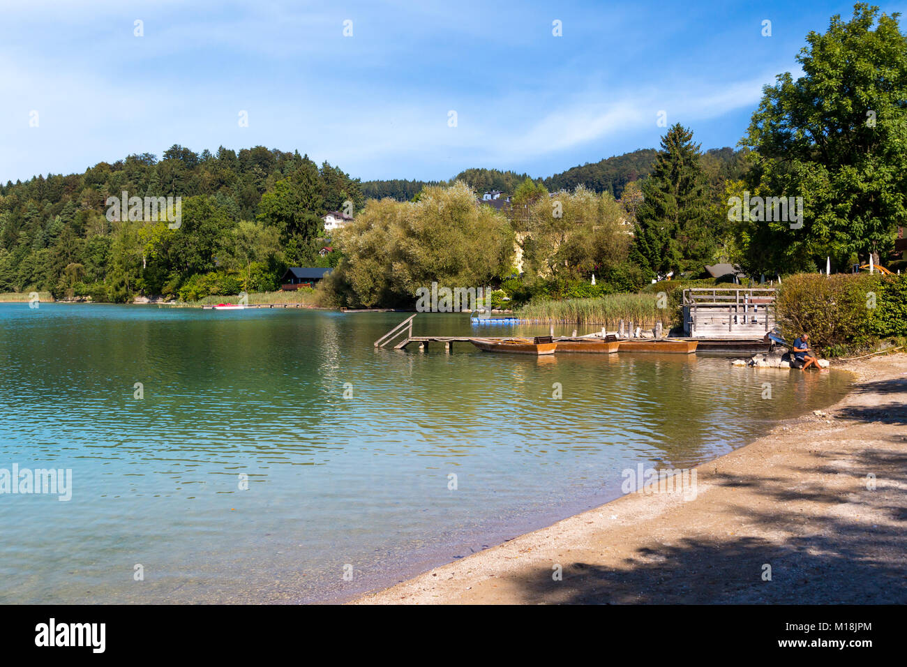FUSCHL AM SEE, AUSTRIA - SEPTEMBER 14, 2016 : Landscape view of Lake ...