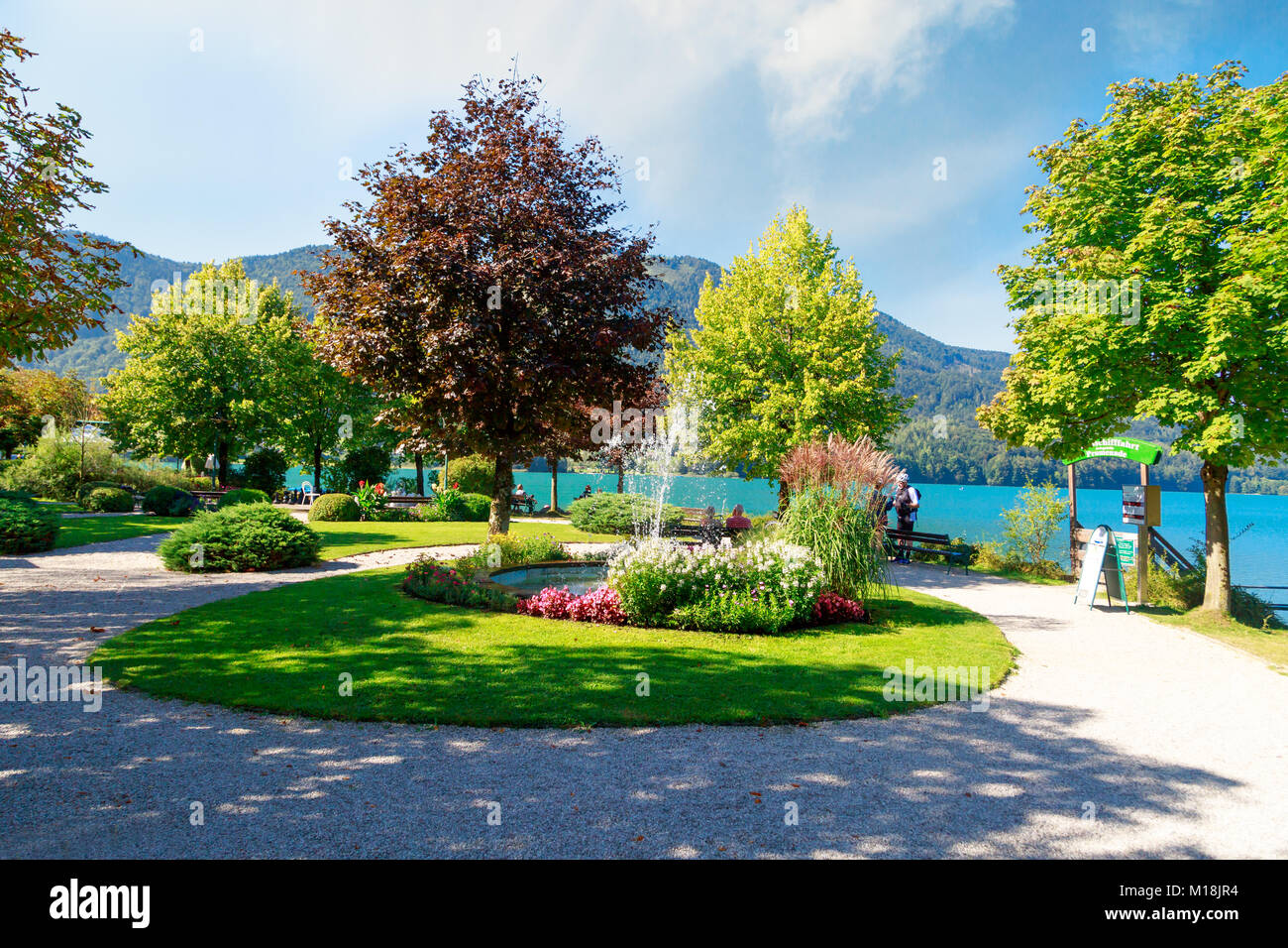 FUSCHL AM SEE, AUSTRIA - SEPTEMBER 14, 2016 : Landscape view of Lake ...