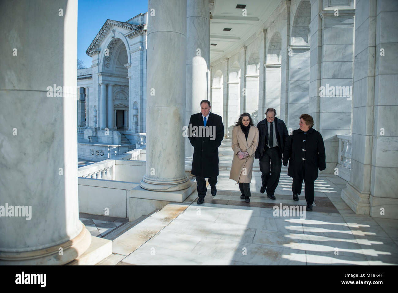 (From left to right) Robert Lightfoot, acting administrator, NASA; Amy ...