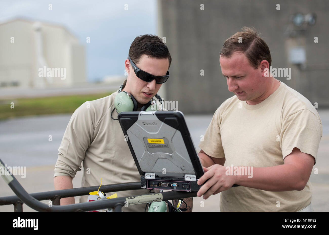 U.S. Air Force Staff Sgt. Christopher Anderson (right) and Senior ...