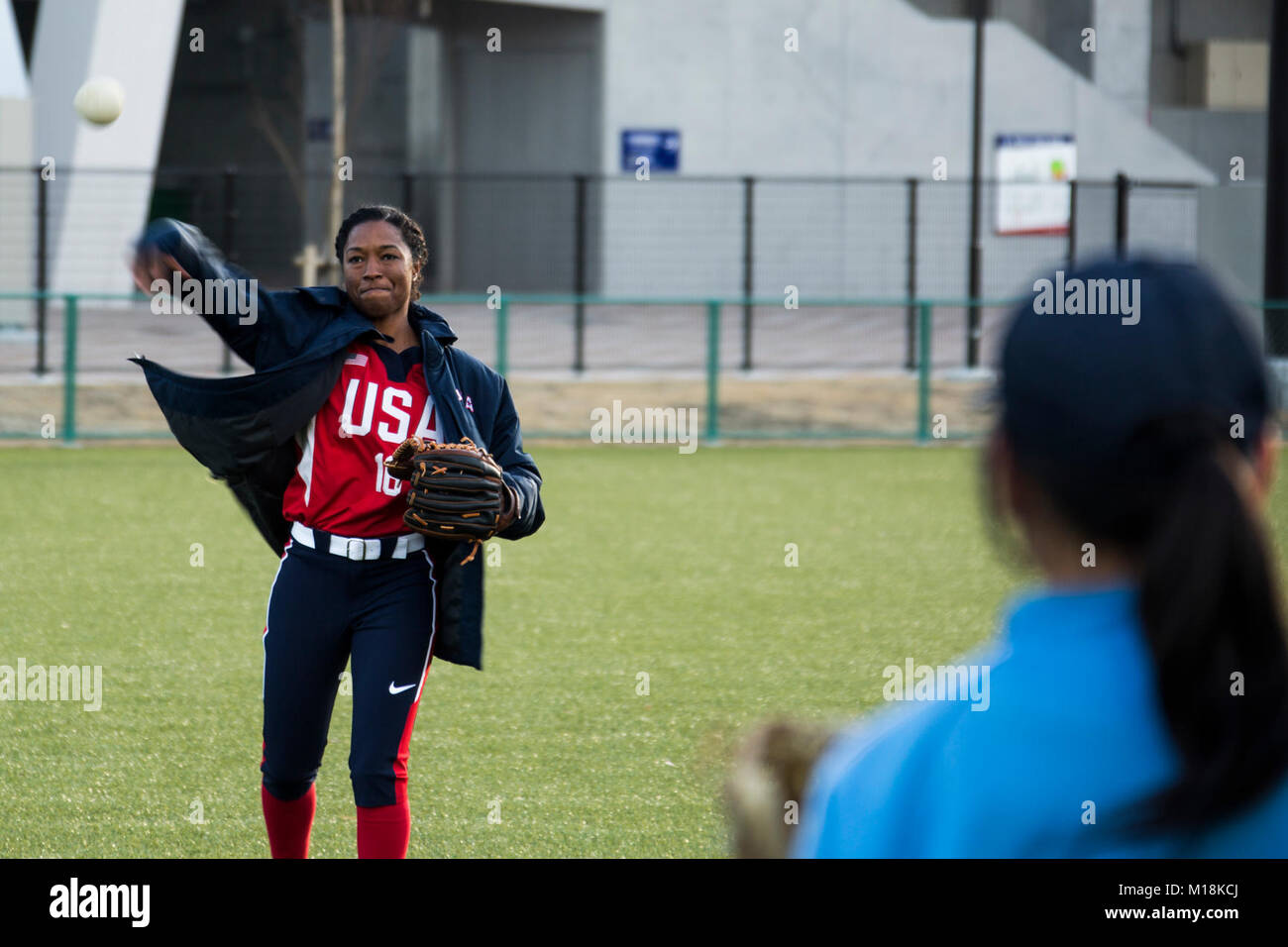 Michelle Moultrie, an outfielder with the U.S.A. National Women’s ...