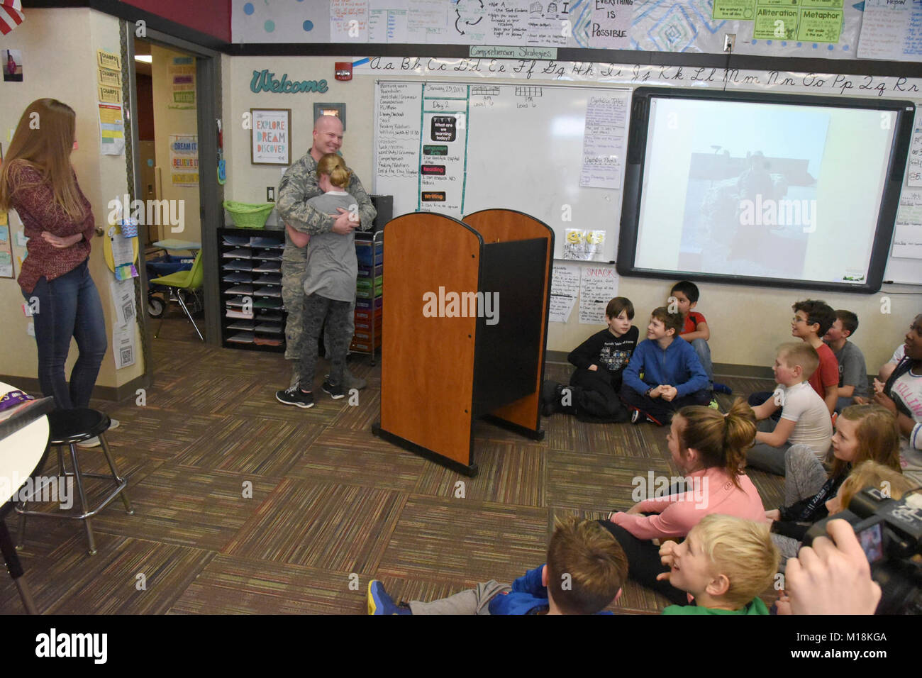 U.S. Air Force Master Sgt. Adam Lund, of the 119th Force Support ...