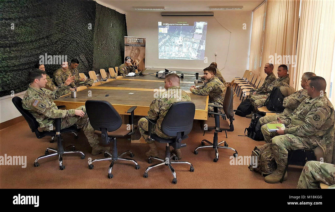 U.S. Army Maj. Matthew Bailey, executive officer of the Battle Group ...