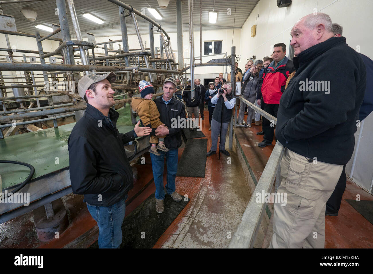 USDA secretary Perdue visits farms and farmers Stock Photo - Alamy