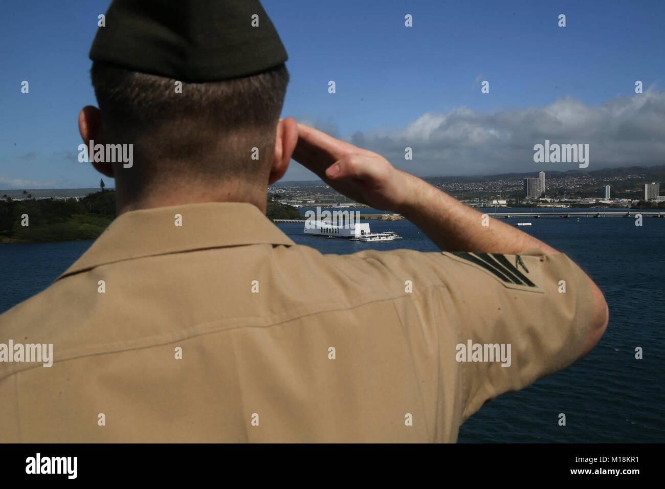 PEARL HARBOR NAVAL BASE, HI – A Marine with the 15th Marine ...