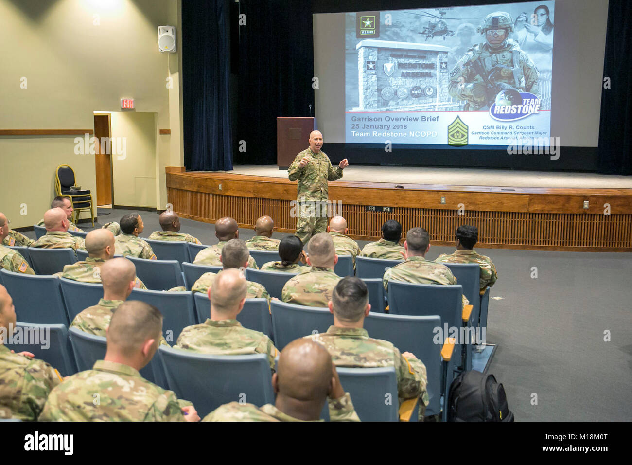 U.S. Army Command Sgt. Maj. Billy Counts, Redstone Arsenal Garrison ...