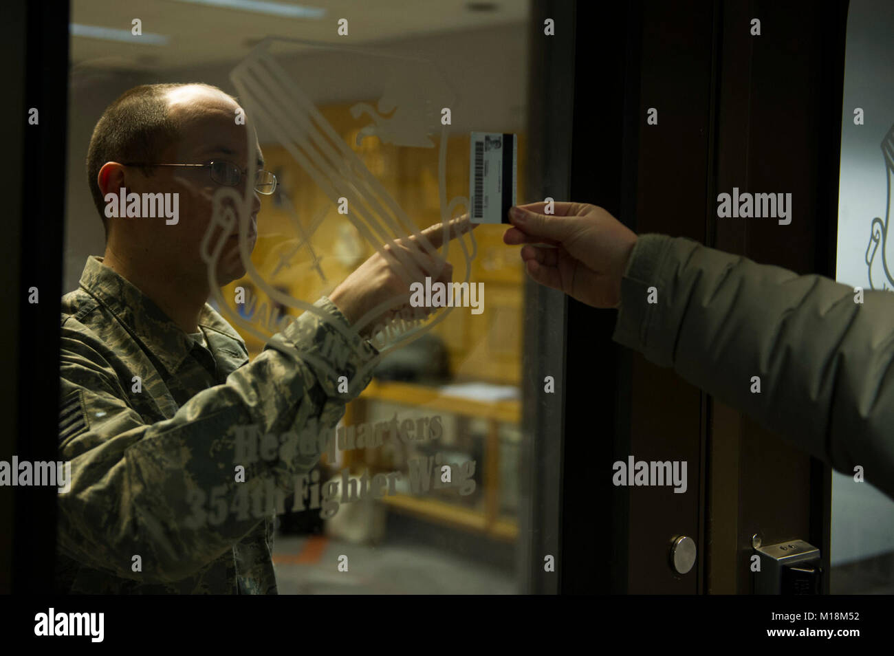 U.S. Air Force Staff Sgt. Brandon Lucio-Stockwell, a 354th Comptroller ...